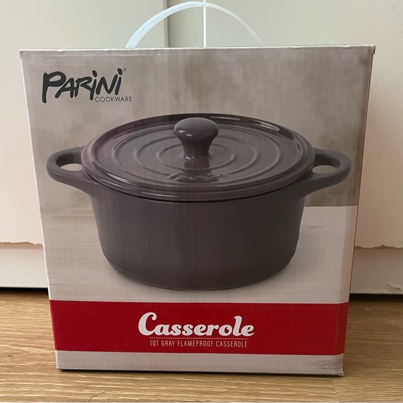 Parini | Kitchen | Qt Gray Flameproof Casserole | Poshmark